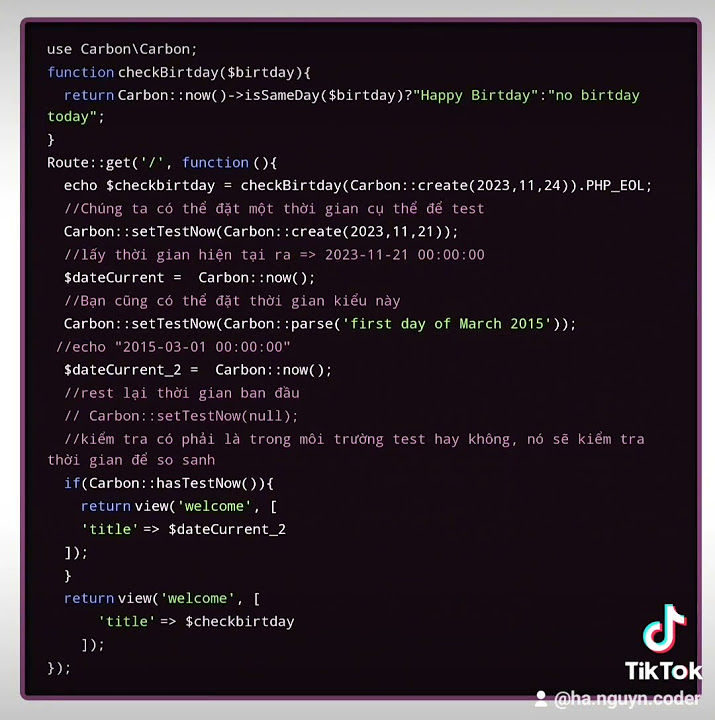 Settestnow In Laravel Laravel Laravelphp Webdevelopment Coder Youtube
