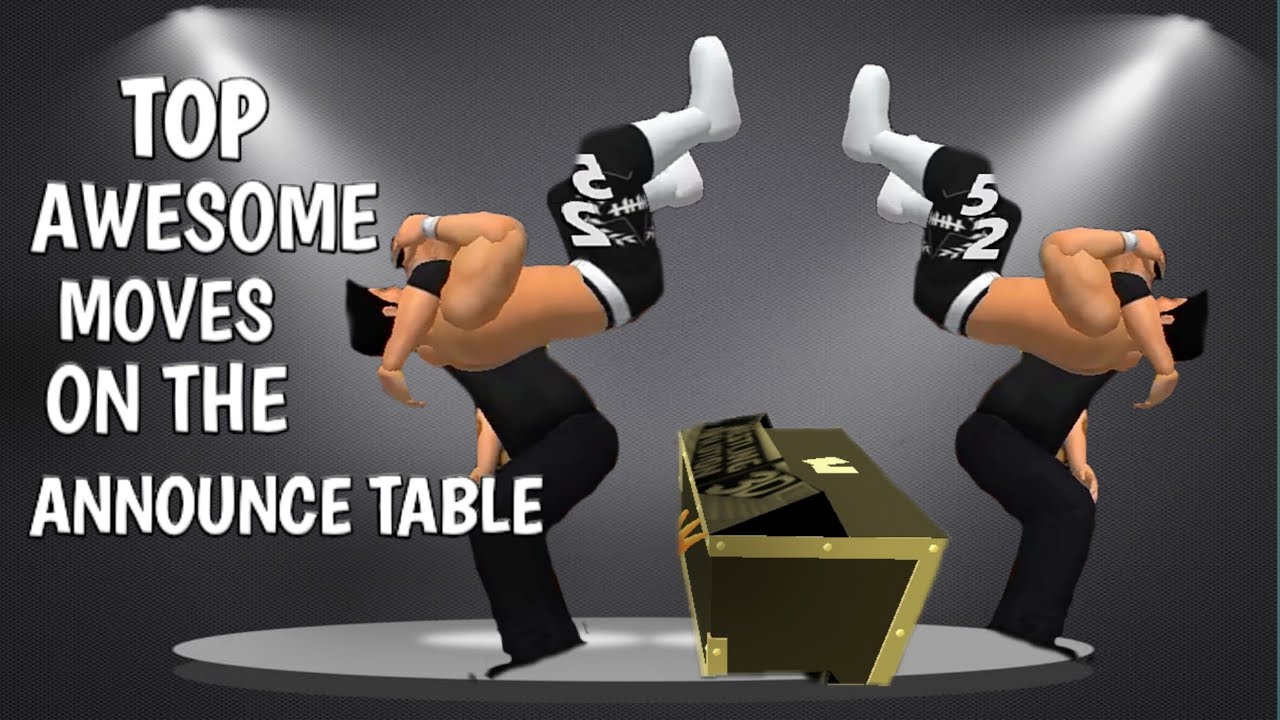 Top Awesome Moves On the Announce Table (WR3D) - YouTube