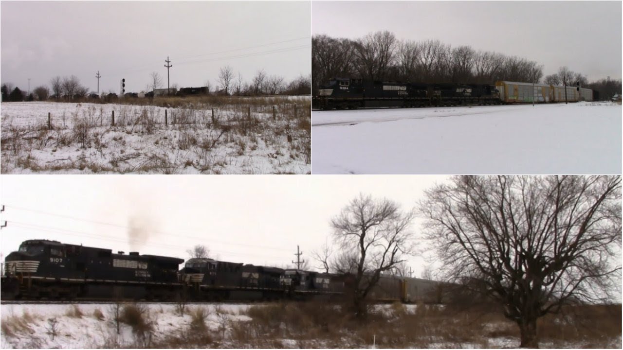 A Few Trains in Logansport, Clymers, and Burrows, Indiana - YouTube