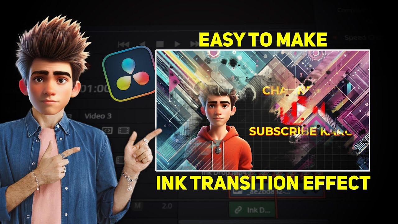 Ink Transition Effect in Davinci Resolve - YouTube