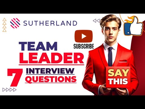 Sutherland Team leader interview questions | Top 7 Team leader ...