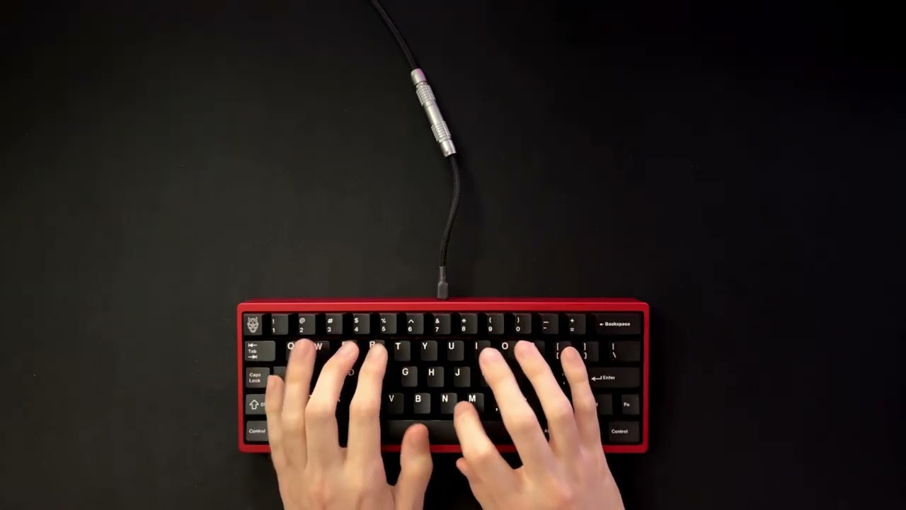 [Soundtest] UTD 356 Mini with lubed Cherry Blacks (alu half plate ...