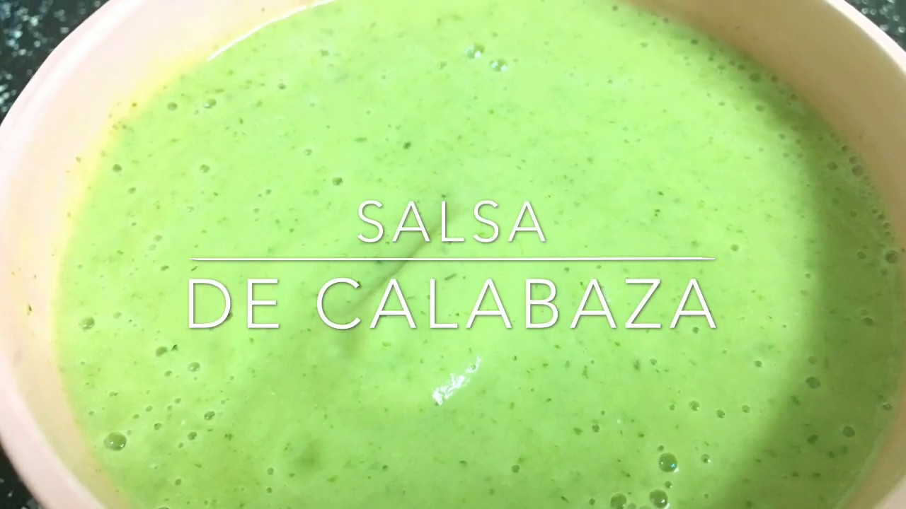 Salsa de calabaza - YouTube