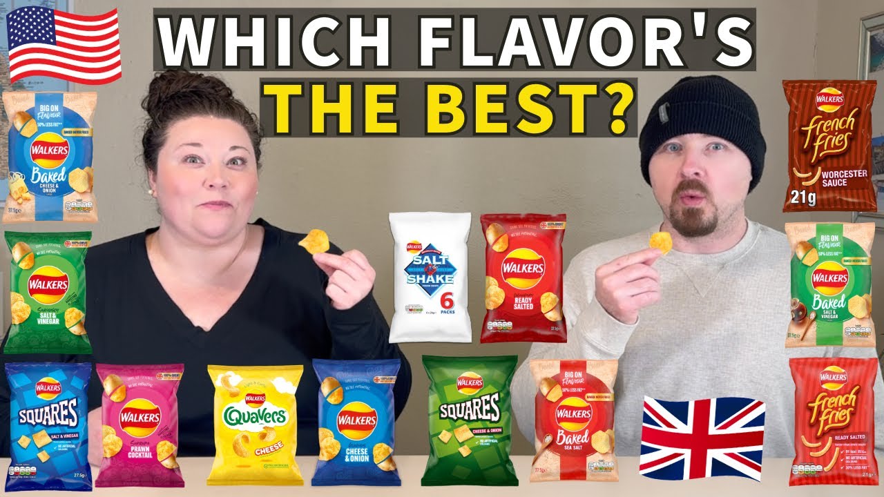 Americans Taste Test Walkers Crisps for the First Time! - YouTube