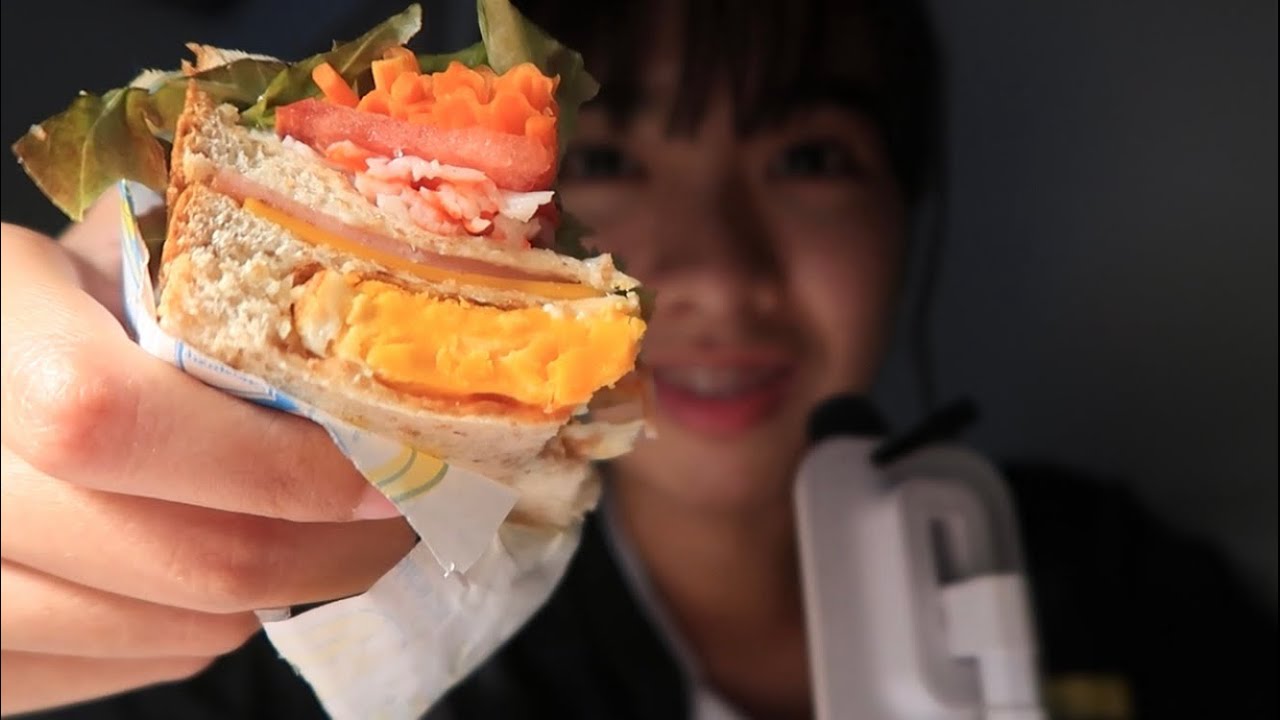 ASMR Eating Sandwich Sounds 🥪😋 กินแซนด์วิชกันเถอะ อย่าดู ️ถ้าคุณไม่อยาก ...