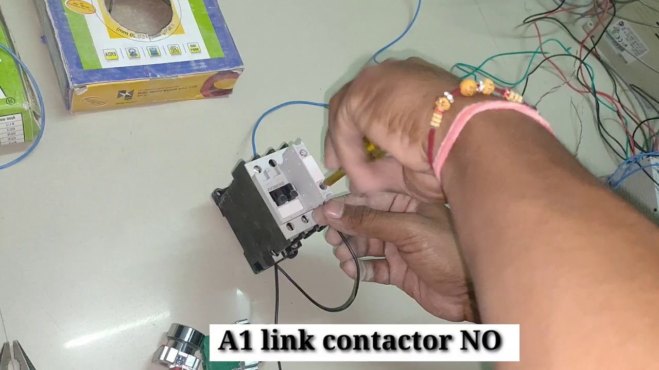 DOL control wiring connection best trick - YouTube