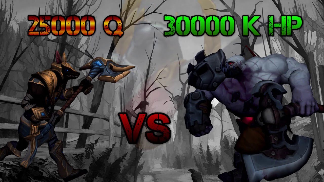 [URF] League of Legends - Nasus 25000 Q vs Sion 30000k HP 22.5M DMG 7 ...