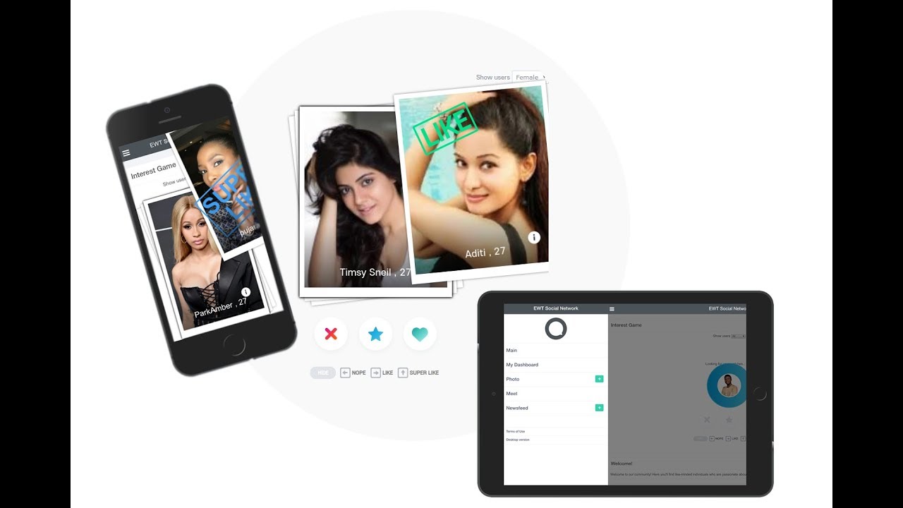 Profile Discover Game Plugin - Bring Tinder Swiping to Oxwall & Skadate - YouTube