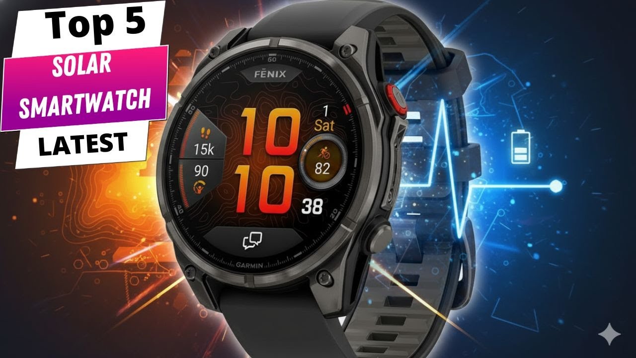 Best solar smartwatch: Solar smartwatch (Buying Guide) - YouTube