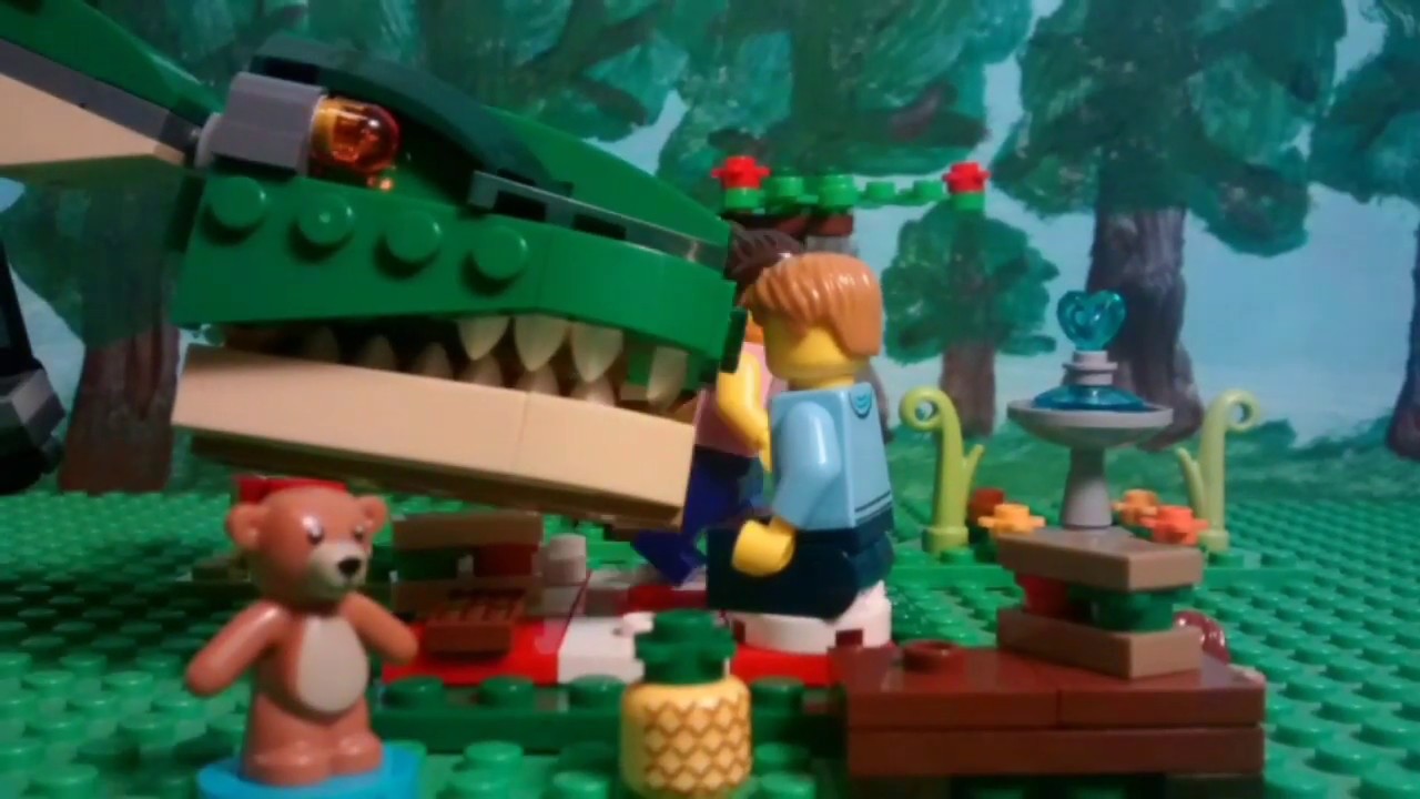 Lego Dino Rampage!! (Featuring Gold Puffin Lego Animation) - YouTube