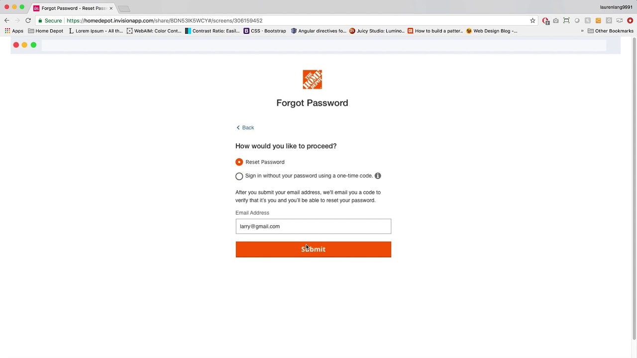 Full Page Forgot Password Flow - YouTube