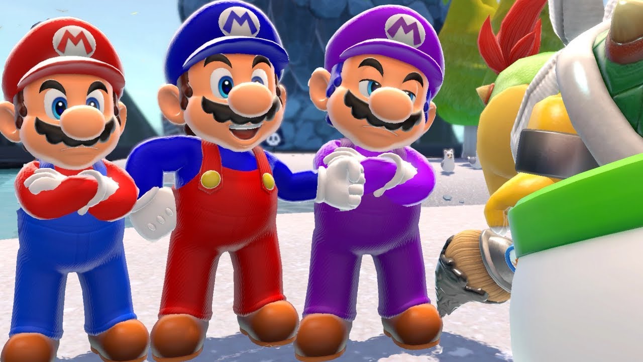 Super Mario 3D World + Bowser's Fury - All different Mario Colours (HD ...