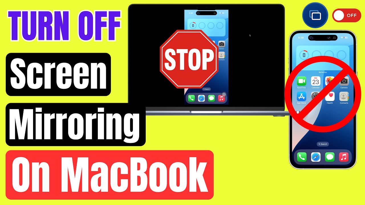 How to Turn Off Screen Mirroring in Settings on MacBook Pro / Air in ...