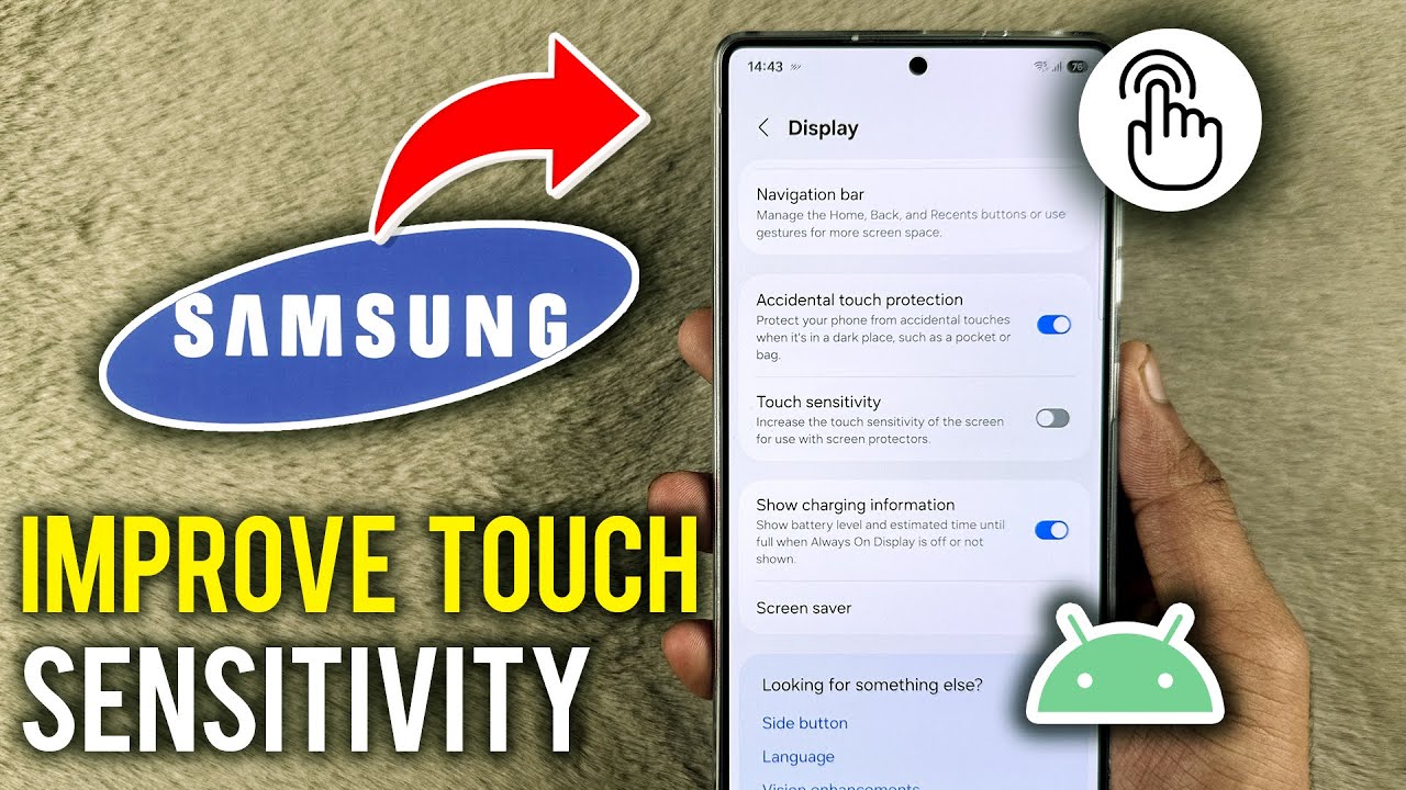 How to Improve Touch Sensitivity Samsung S25 Ultra - YouTube