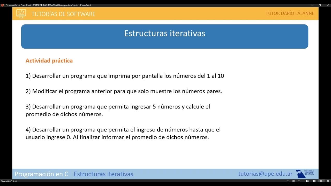 17 Programación en C: Estructuras iterativas | WHILE y DO WHILE ...