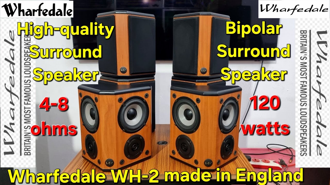 Wharfedale WH-2 Bipolar Surround Speaker 4-8 ohms 120 watts - YouTube