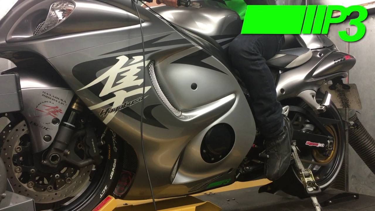 Suzuki GSXR1300 Hayabusa Dyno Day Power Run P3 Tuning - YouTube
