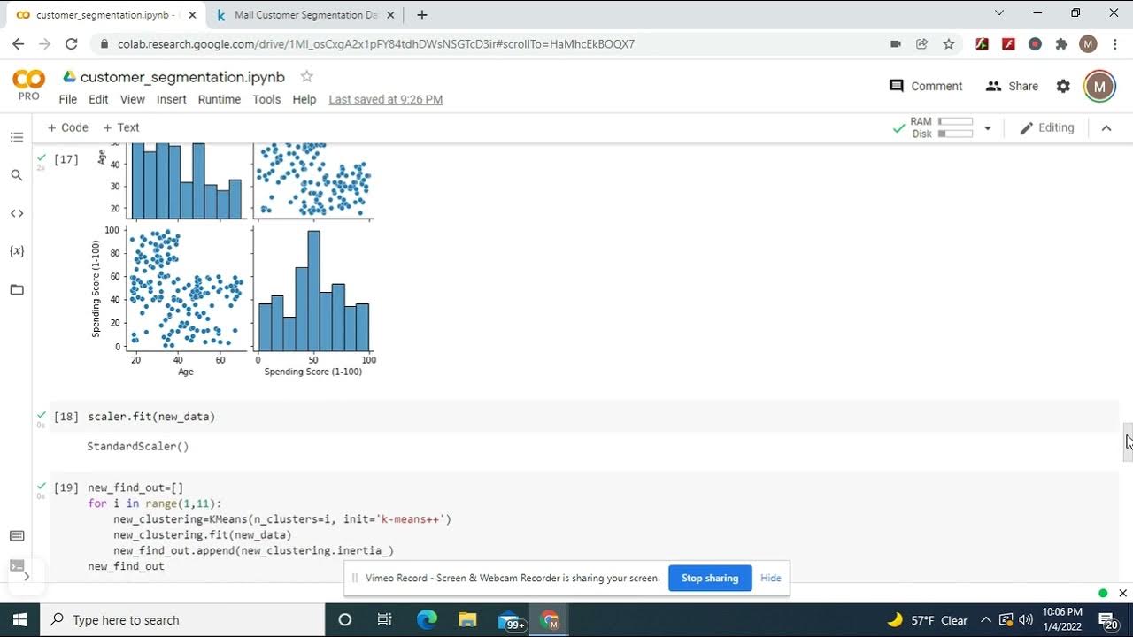 Part 1 Mall Customer Segmentation using KMeans algorithm Twice from this Kaggle dataset - YouTube