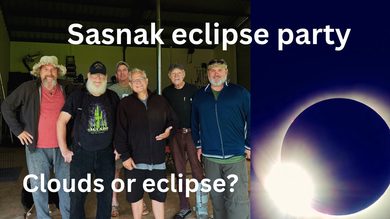 Sasnak eclipse party North of Dallas Texas - YouTube