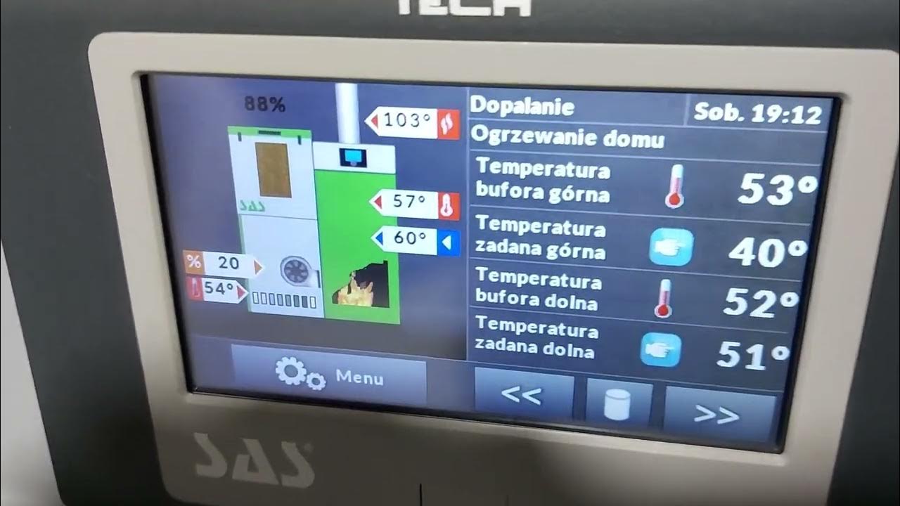 Problem ze sterownikiem TECH ST-555P w kotle SAS Biocompact Plus - YouTube