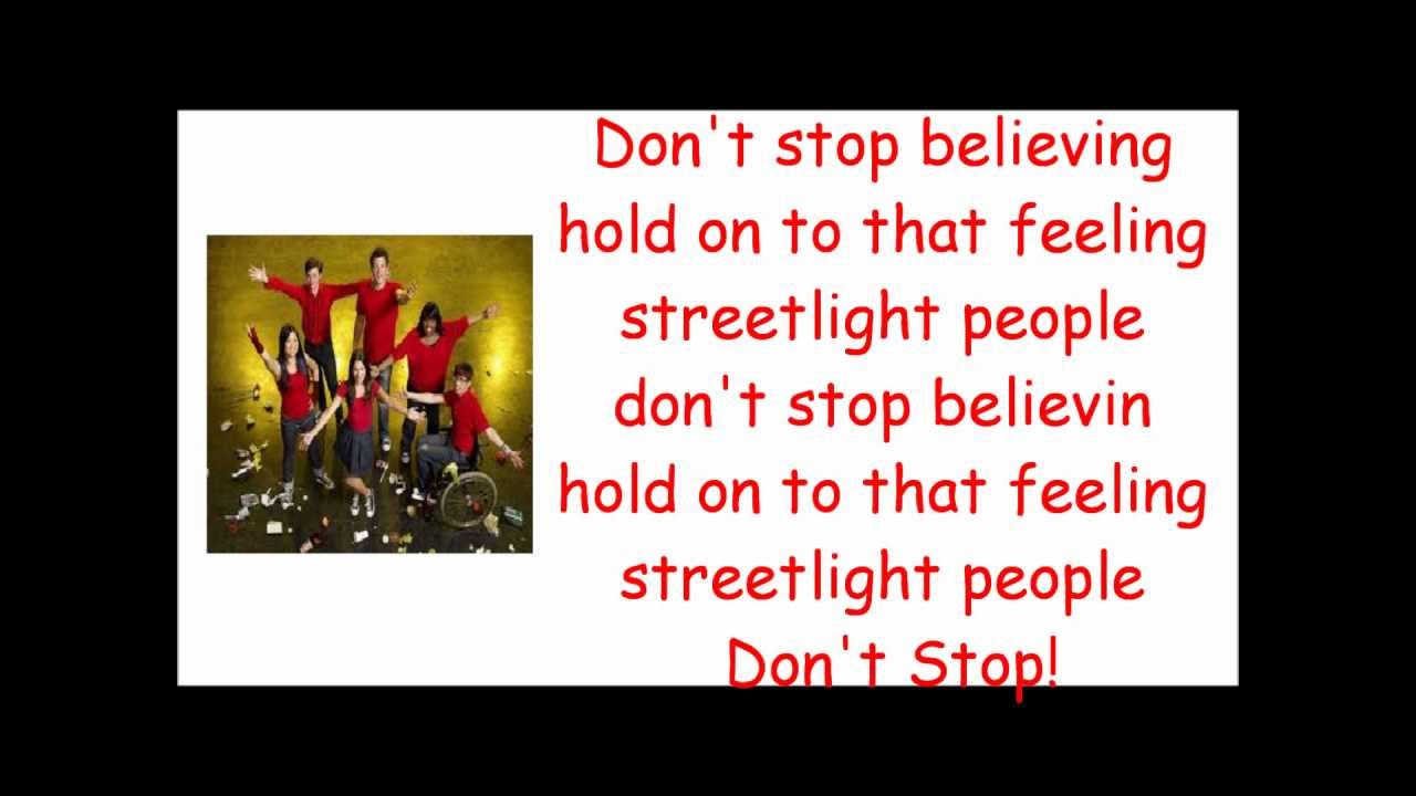 Don't Stop Believing Glee Cast lyrics - YouTube Music