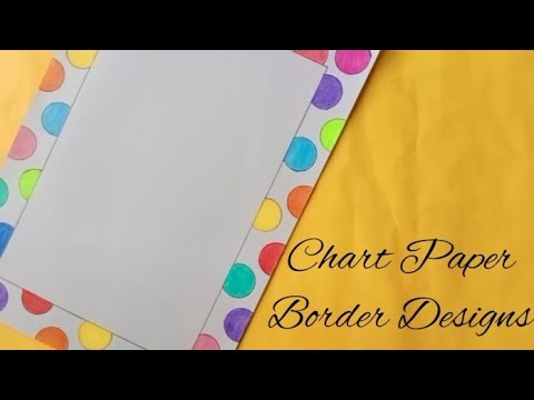Chart Paper Border Designs For Project Work || Chart Paper Decoration ...