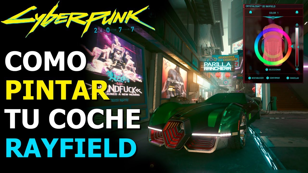 Cómo Cambiar el Color de los Coches Rayfield en Cyberpunk 2077 Parche 2.11 (El Murkman Caliburn ...