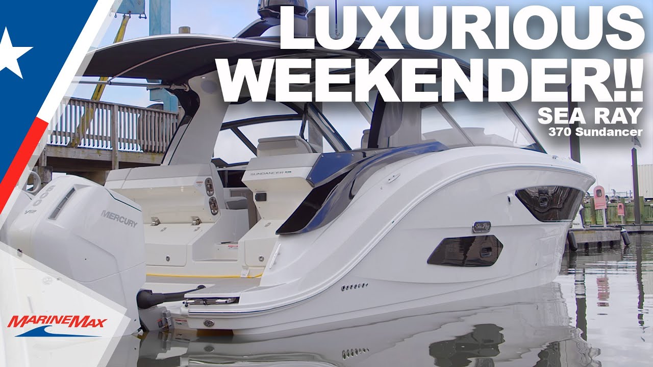 Luxurious Weekender | 2023 Sea Ray 370 Sundancer | MarineMax Houston ...