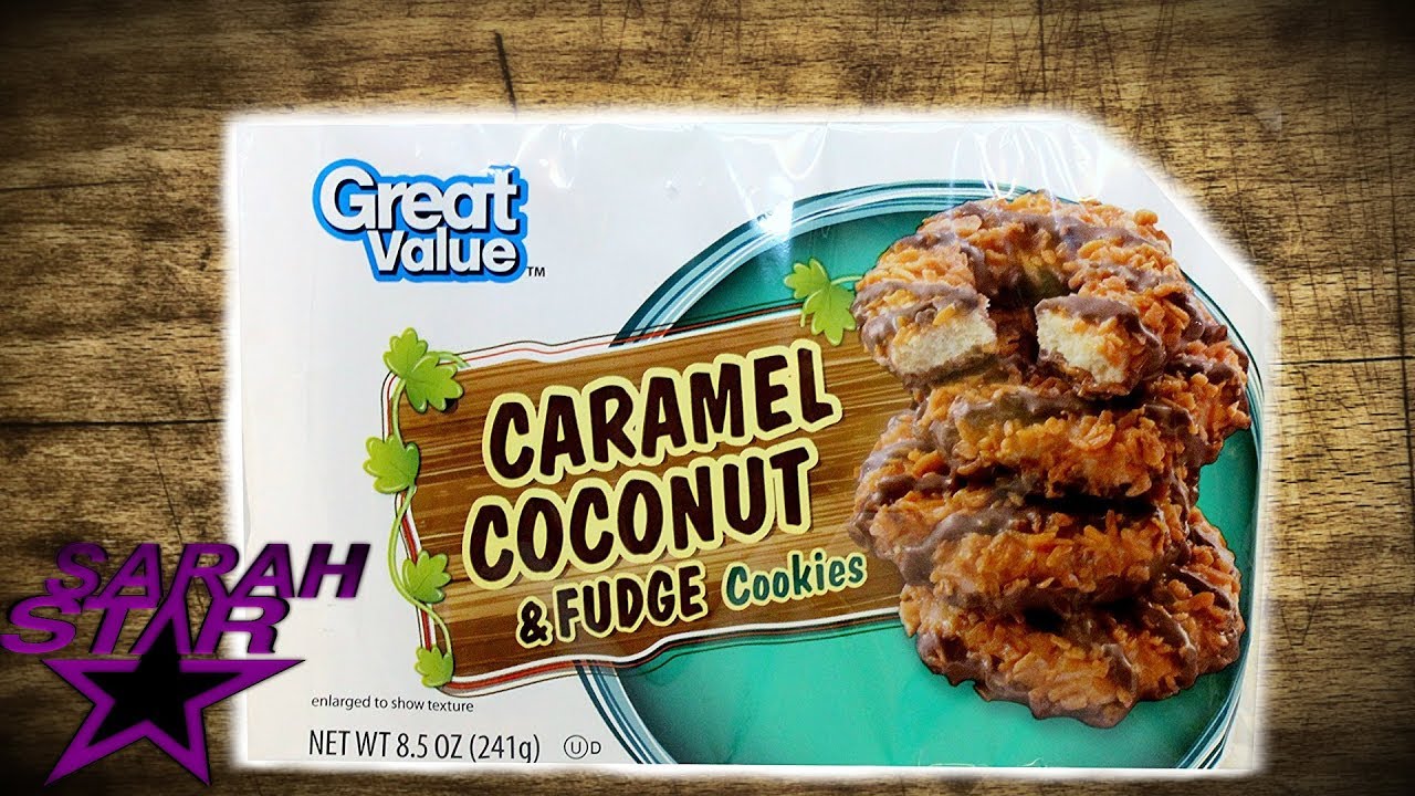 Great Value Caramel Coconut and Fudge Cookies - YouTube
