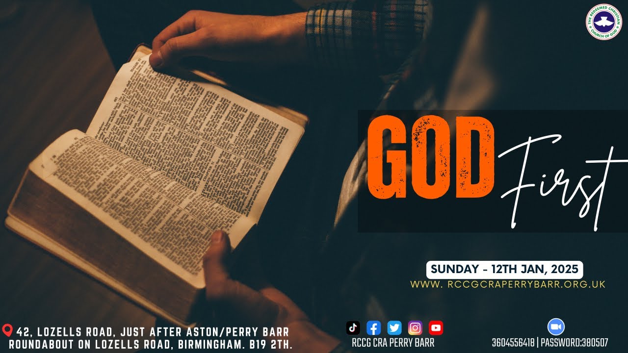 Rccg Cra Perry Barr | God First | 12-01-2025 - YouTube
