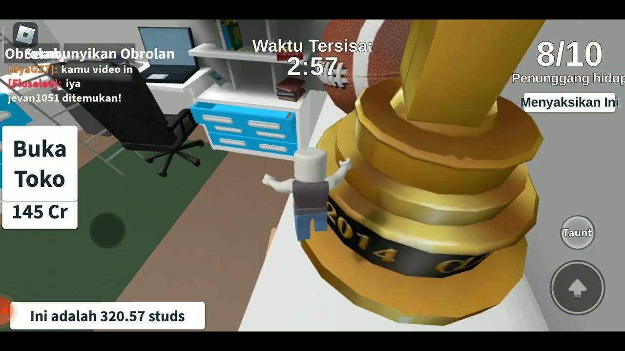 main roblox aku jadi it nya tapi cuma nangkap dua orang - YouTube