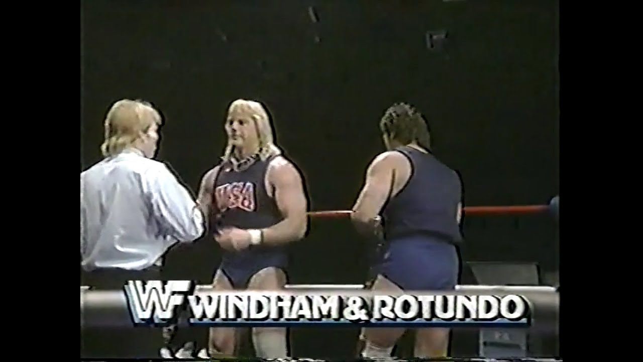 Barry Windham & Mike Rotundo in action Saturday Night March 16th, 1985 ...