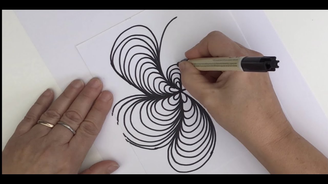OP Art Worm Tunnel Spiral Tutorial - YouTube