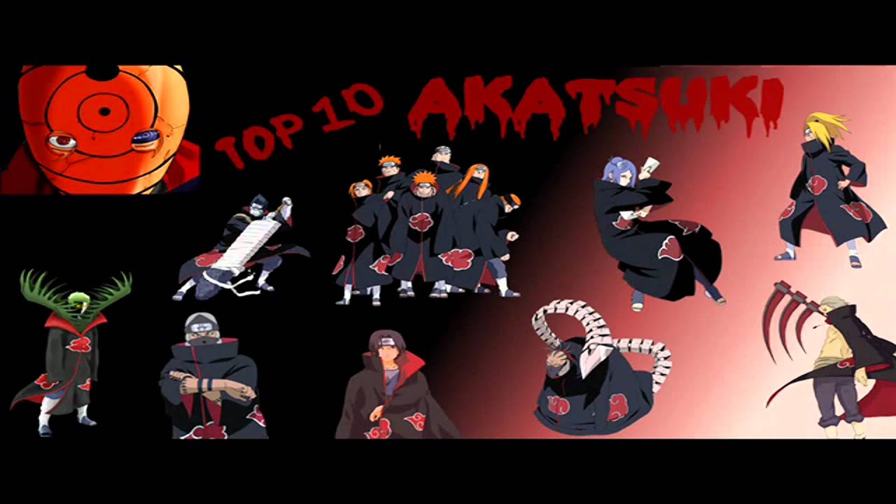 NARUTO Top 10 - [ Akatsuki ] - YouTube