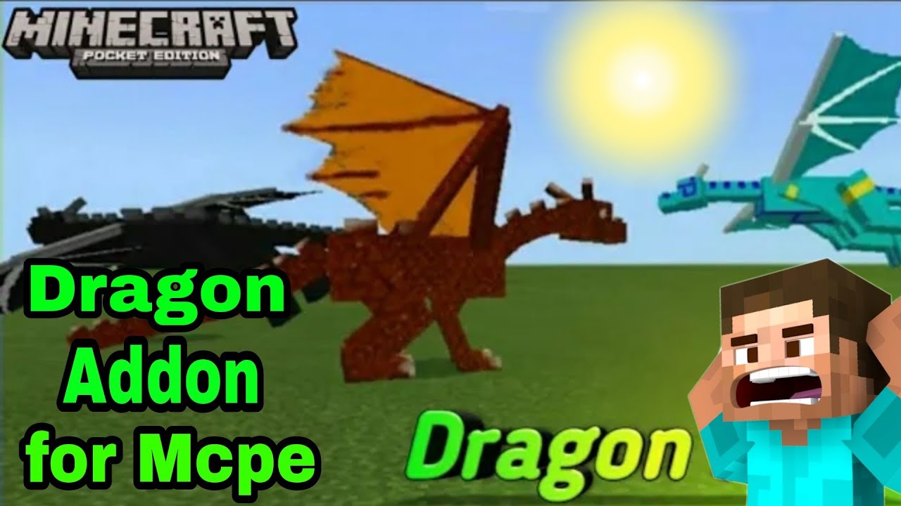 Minecraft Dragon Mod pack for Mcpe | Dragon add-ons. - YouTube