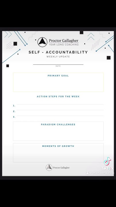Using this weekly accountability sheet to keep myself on track! # ...