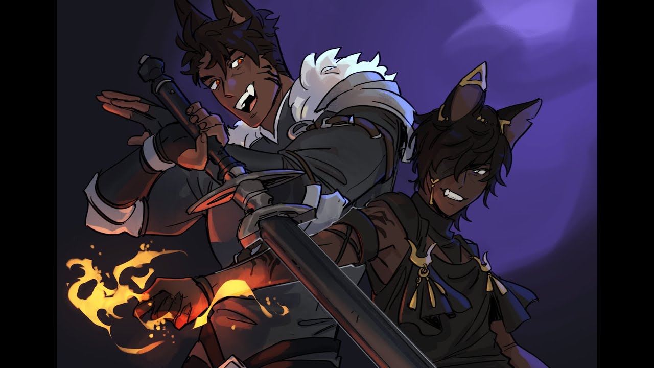 Final Fantasy XIV OC Illustration Timelapse - YouTube