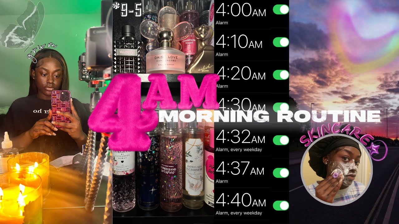 Realistic 4am Routine: Healthy Habits, Skincare, Chit Chat + Grwm - YouTube