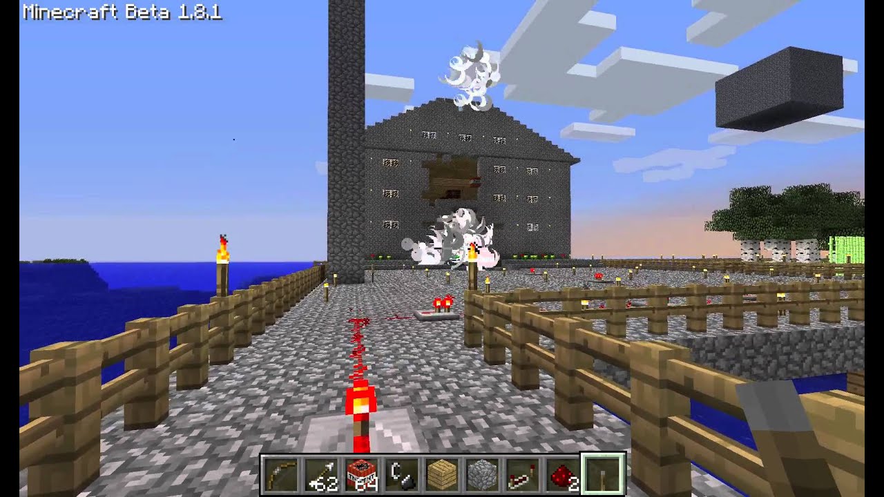 MInecraft: House Explosion - YouTube