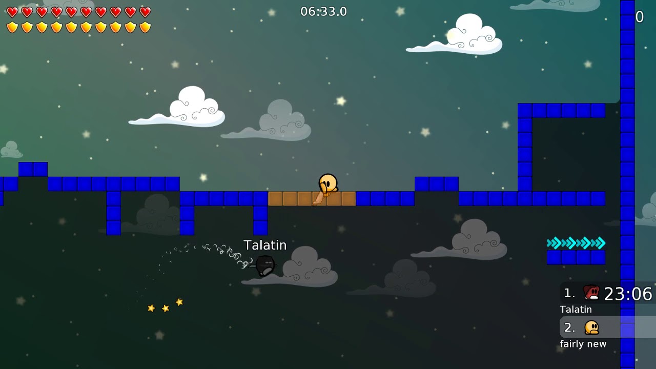 Fly to the moon Speedrun DDnet (Teeworlds) - YouTube