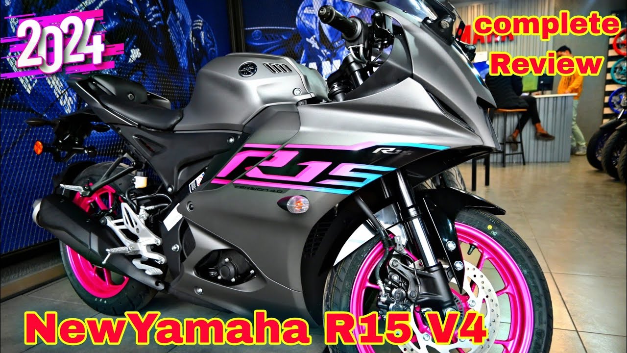 New Launch 2024 Yamaha R15 V4 Purple 🔥 Detailed Review // full ...