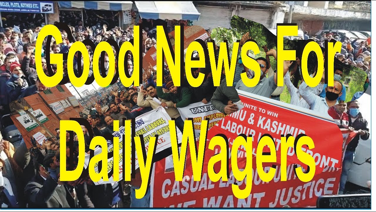 Good News For Daily Wagers - YouTube