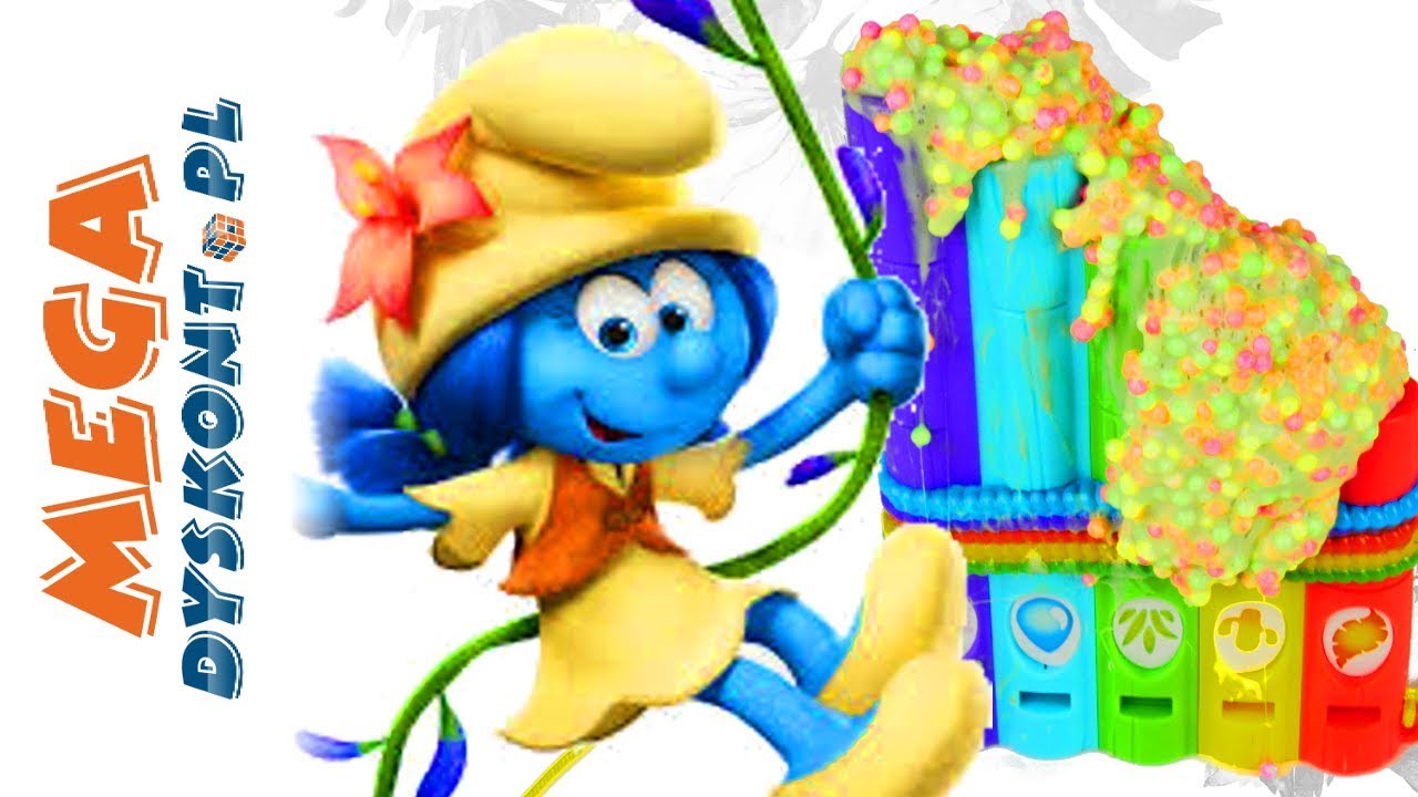 Smerfy Poszukiwacze Zaginionej Wioski & Bing • Smerfny Slime • bajki po ...