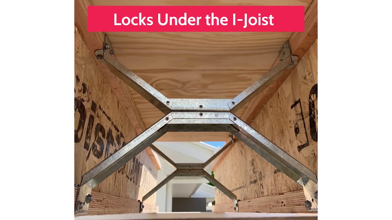 Floorlock Bracing Locking Under I Joist - YouTube
