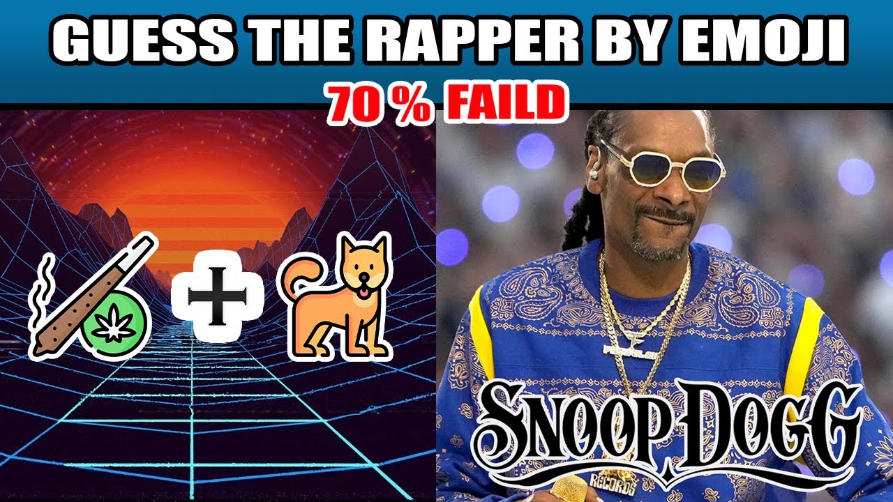 Guess The Rapper By Emoji Challenge - YouTube