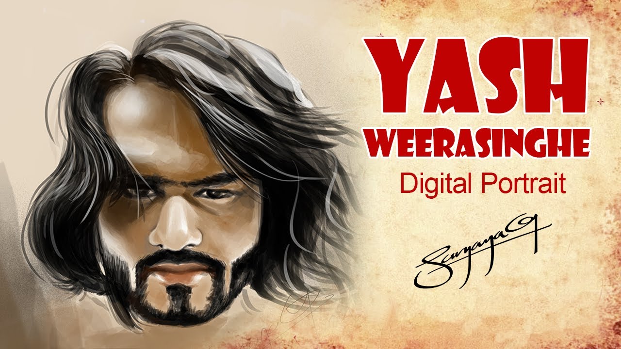Yash Weerasinghe | Digital Portrait | Sanjaya Gunarathna - YouTube