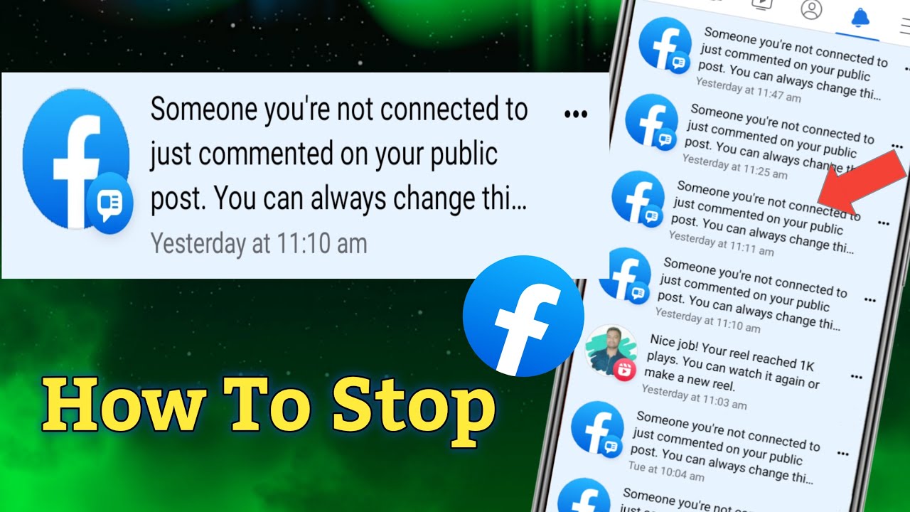 How to fix Someone you're not Connected to just Commented on your ...