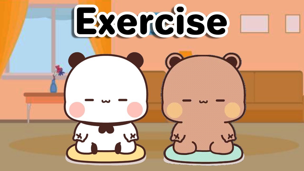 Exercise | Goma Peach | Bubu Dudu | MilkmoachaBear | Cute Couple ...