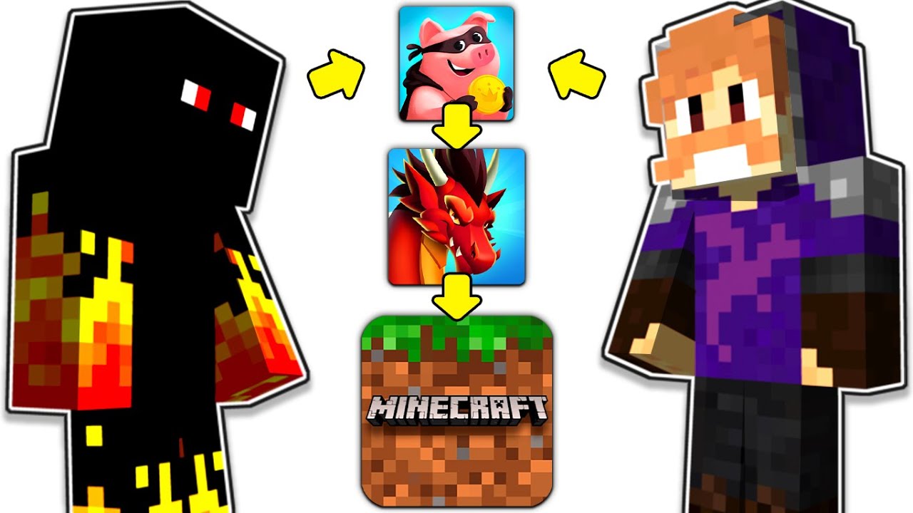 ATHOS e TONIGON jogando até chegar no Minecraft... - YouTube