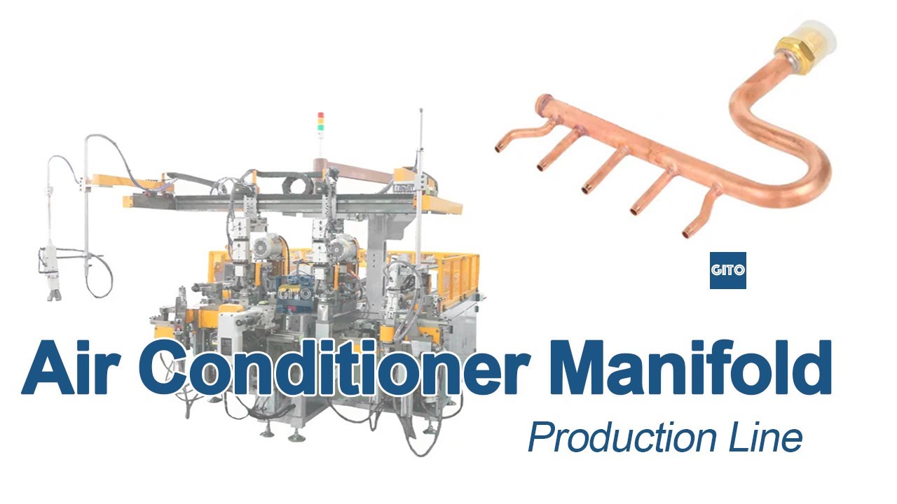 AC Air Conditioner Condenser Header Pipe Manufacturing Machine - YouTube
